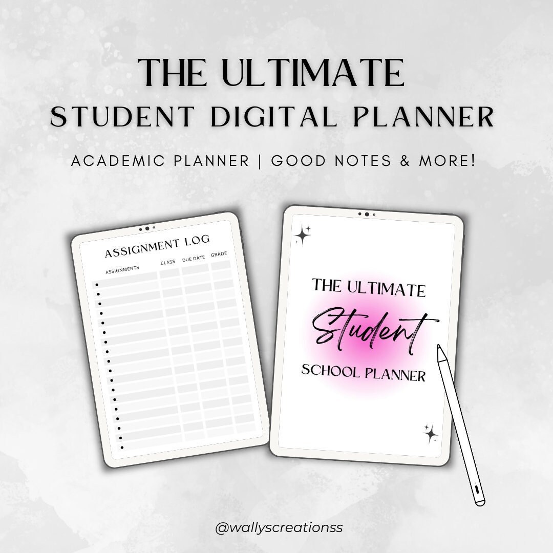 Student Digital Planner, Academic Planner, College Planner, Study ...
