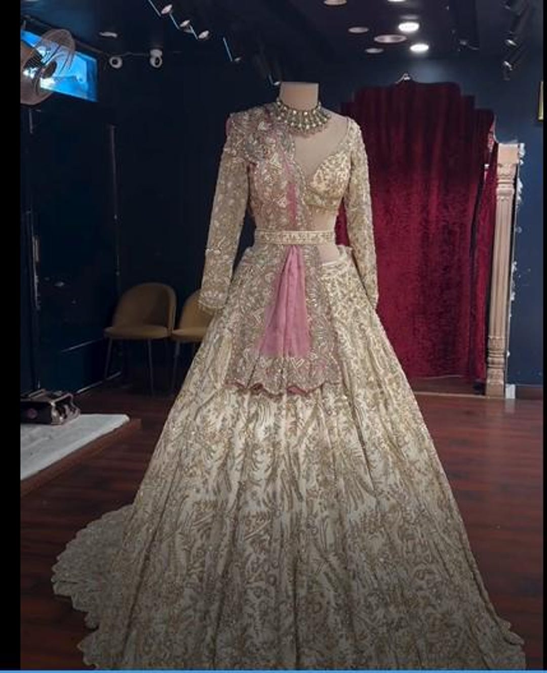 Royal Midnight Blue Embroidered Formal Ensemble - Etsy