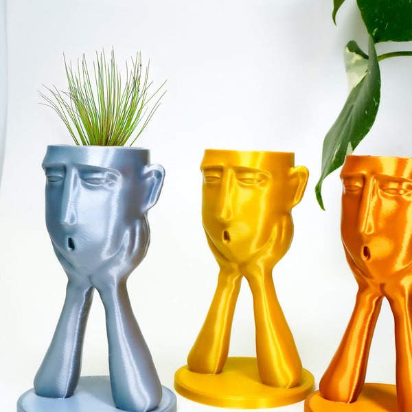 3d Printed People Planter - Etsy