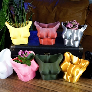 Female Body Planter, Boob Plant Pot, 3D Printed Planter Pot, Funny ...
