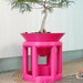 The Conduit Planter Pot With Stand and Water Drip Tray for Indoor Hoya ...