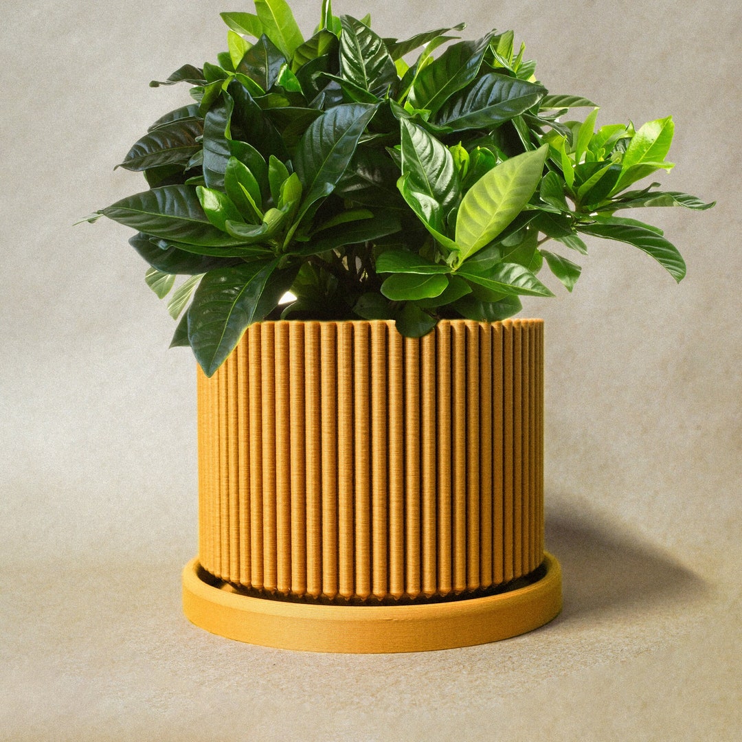 Lightweight 3D Printed Planter With Drainage and Saucer, Unique Pots ...