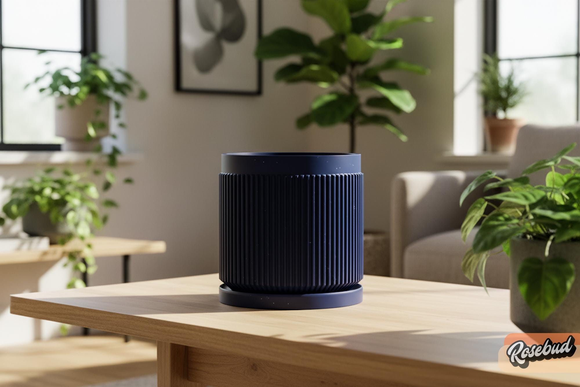 Large Indoor Outdoor 3D Printed Planter, Plant Pot With Drainage ...