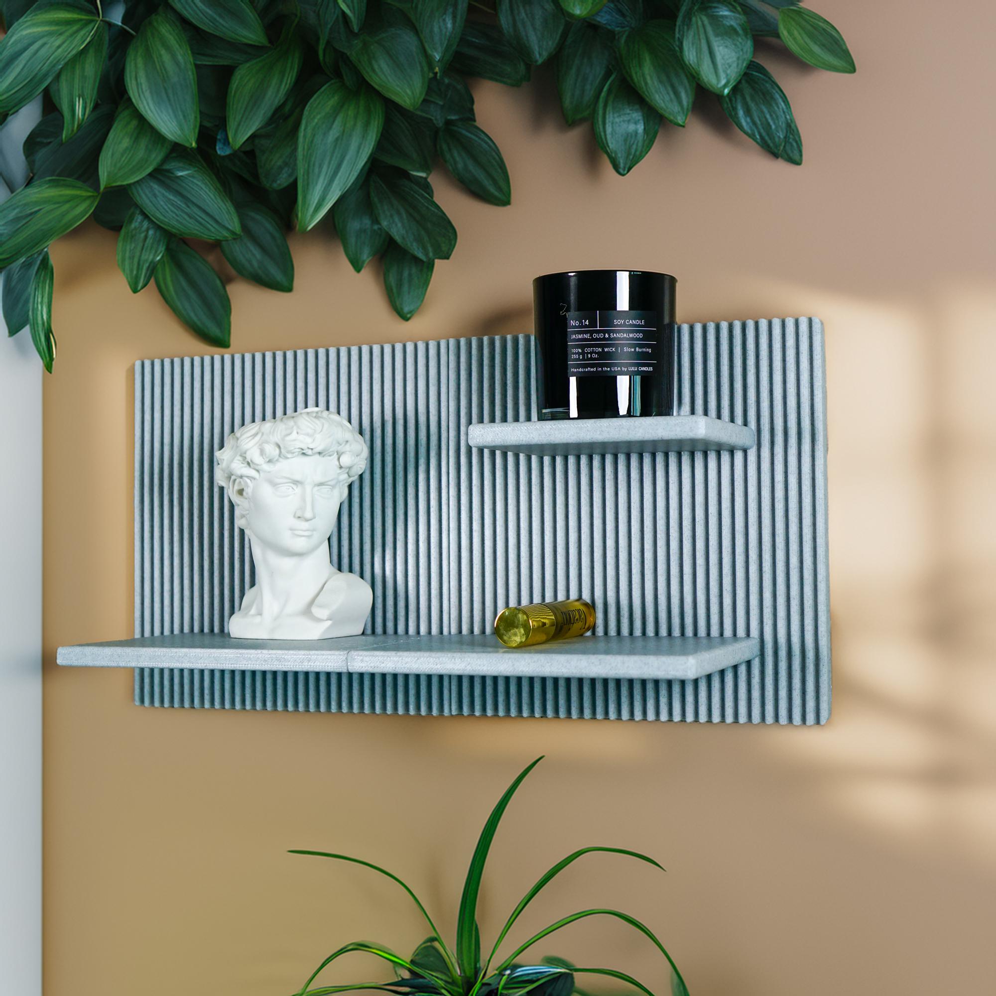 Retro Floating Wall Shelf – 3D Printed Perfume Display or Propagation ...