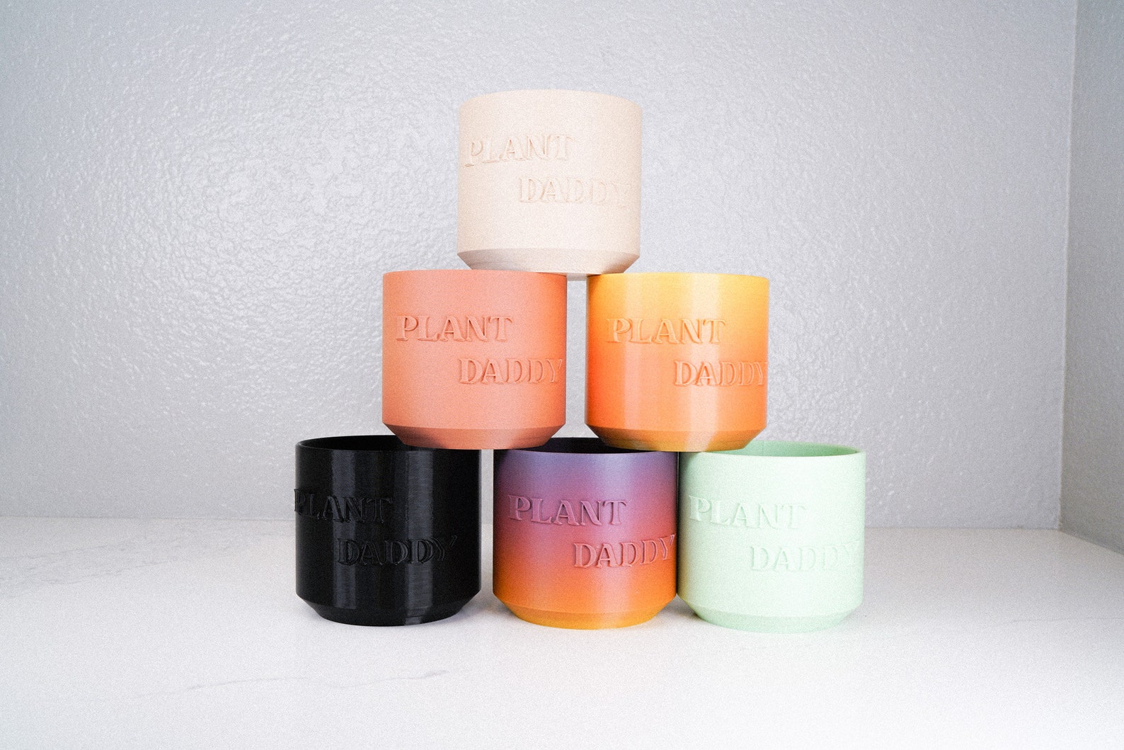 Plant Daddy Planter, Plant Dad Pot, 3D Printed Planter, Indoor Planter ...