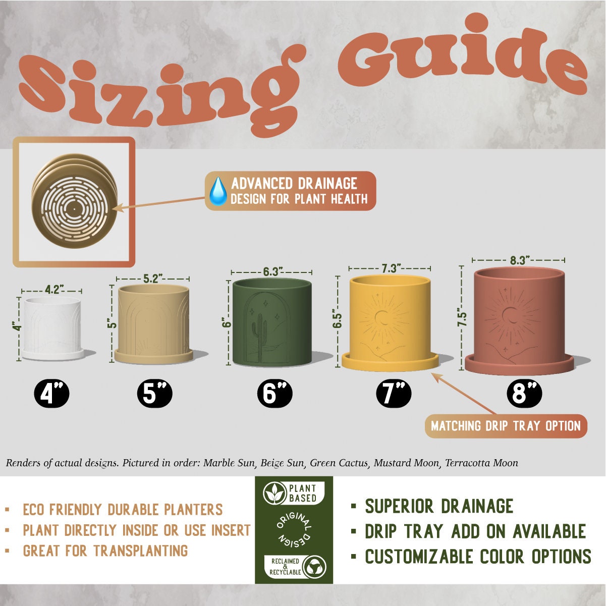 Indoor Matte Mustard Planter With Unique Swirl Design 4 Inch - Etsy