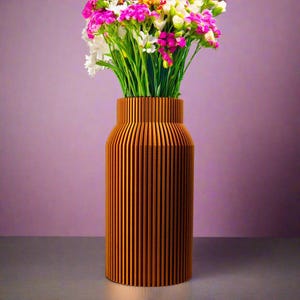 Navy Blue Vase, 3D Printed Dry Vase, Gifts for Home, Minimal Modern ...