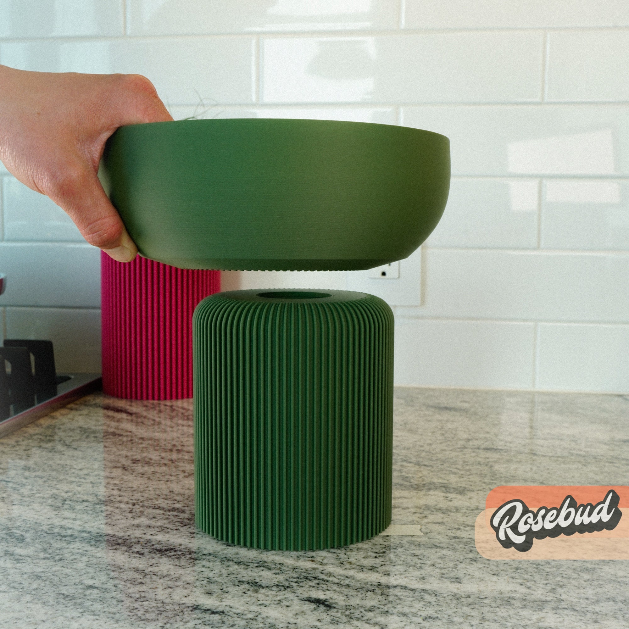 Pedestal Plant Pot Unique, 3D Printed Planter, Planter With Drainage ...