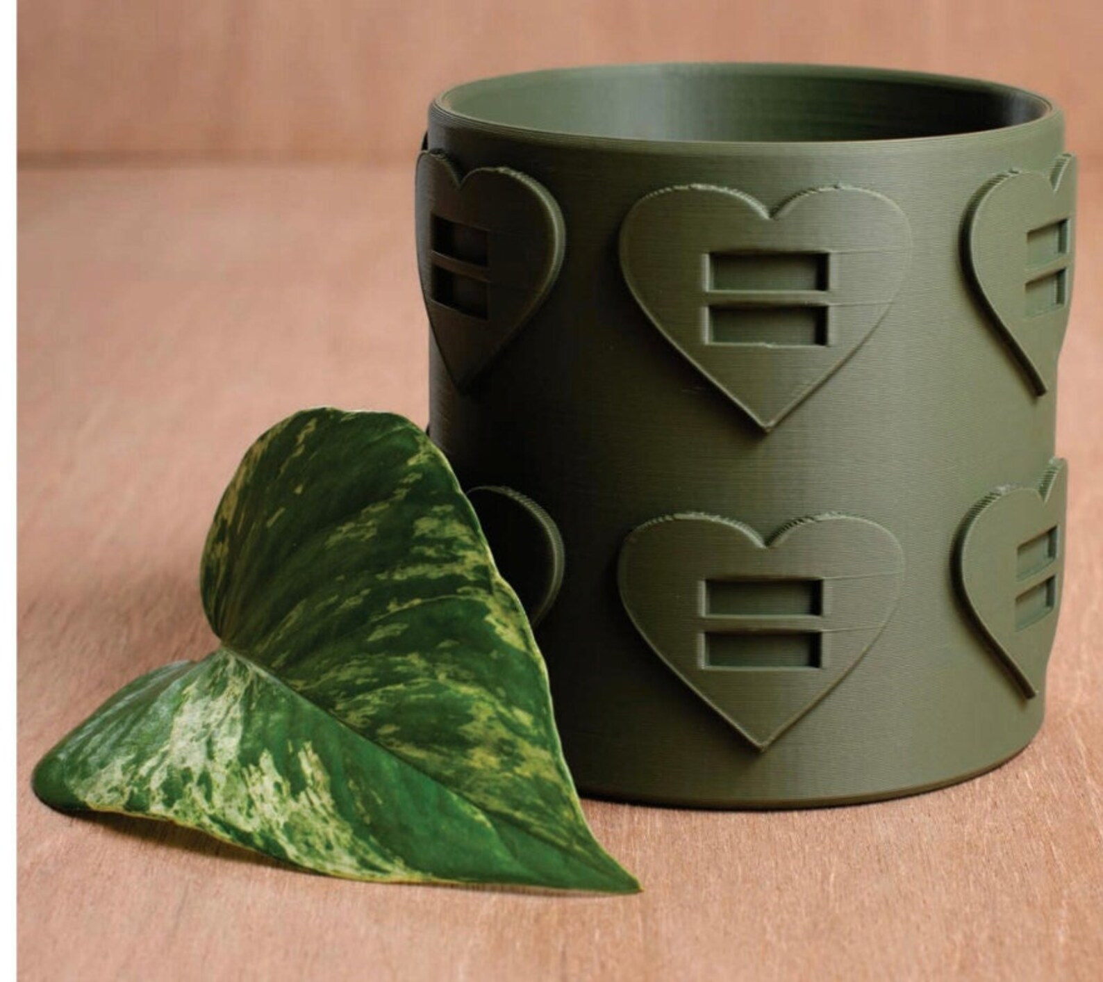 3D Printed Planter Equality Hearts Planter With Drainage - Etsy