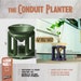 Conduit Plant Pot Unique, 3D Printed Planter, Planter With Drainage ...