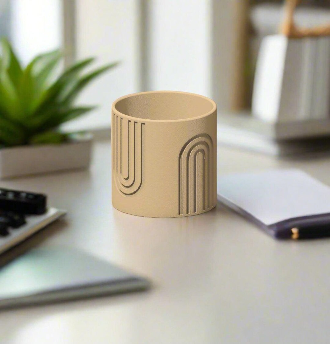 Nordic Plant Pots With Drip Tray, 3D Printed Planter, Planter With ...