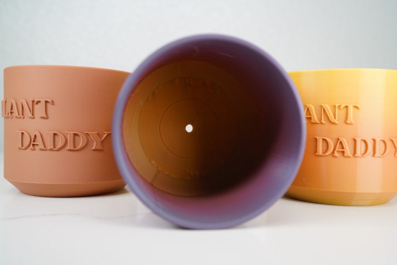 Plant Daddy Planter Plant Dad Pot 3D Printed Planter Indoor - Etsy