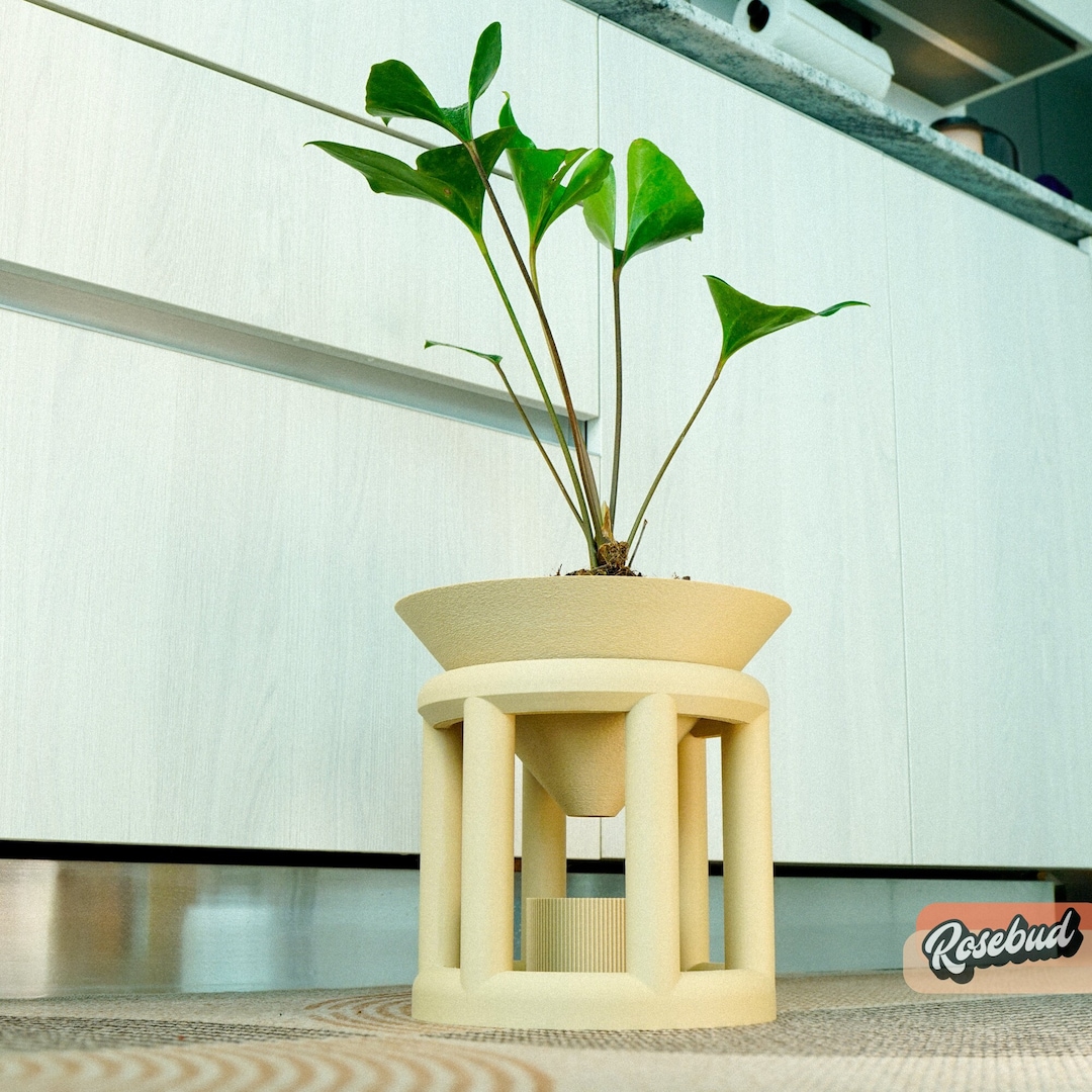 Plant Stand With Indoor Plant Pots - Perfect for Snake Plants and Plant ...
