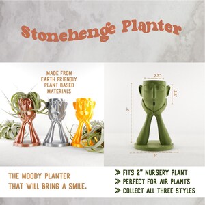 Set of 3 Head Face Planters in White Marble, Face Pot, Head Planters ...
