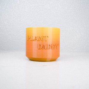 Plant Daddy Planter Plant Dad Pot 3D Printed Planter Indoor - Etsy