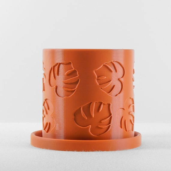 Monstera Leaf Pot for Plants With Drainage 4 & 6inch Plant - Etsy