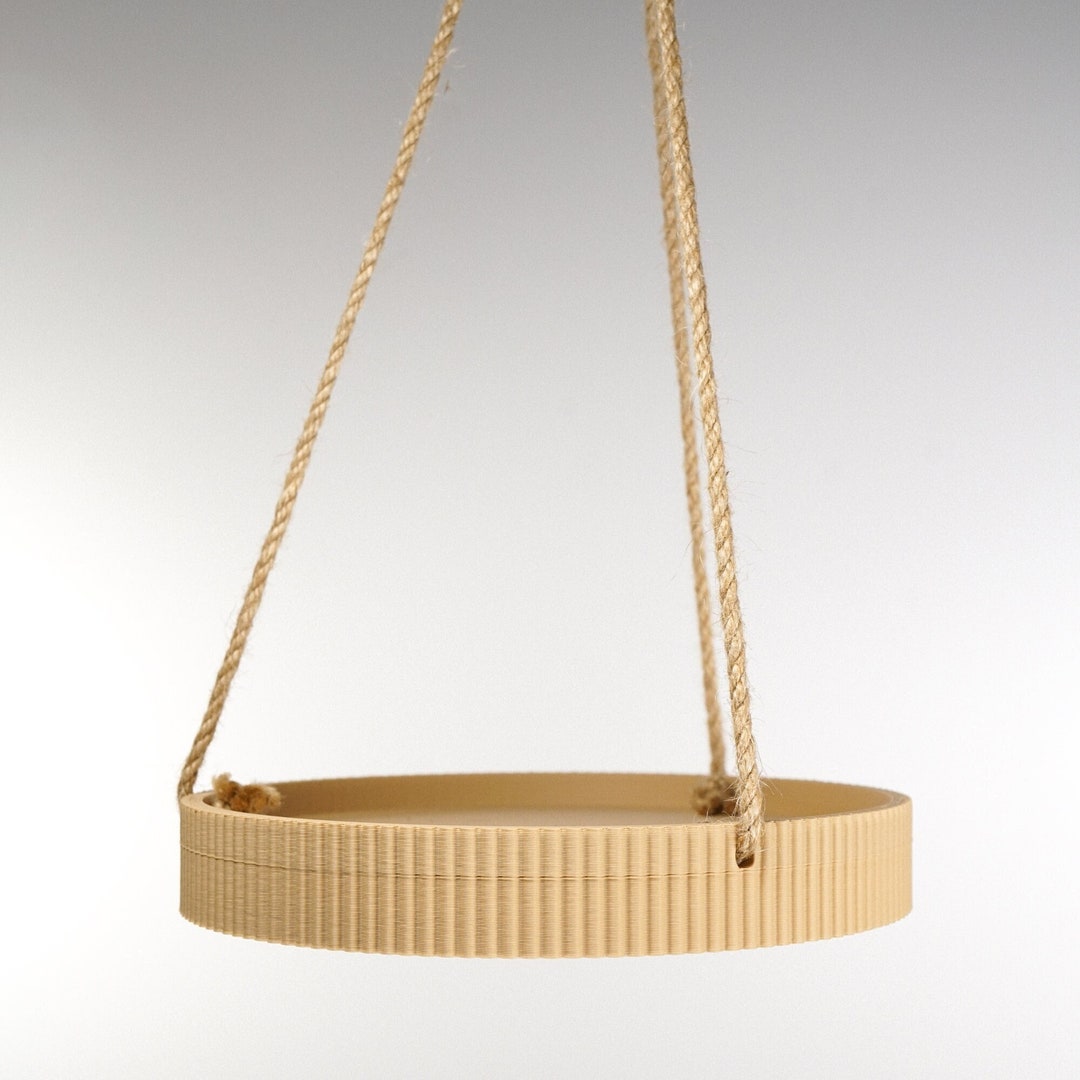 Hanging Plant Holder Tray for Outdoor Patio or Indoor Home Decor Tray ...