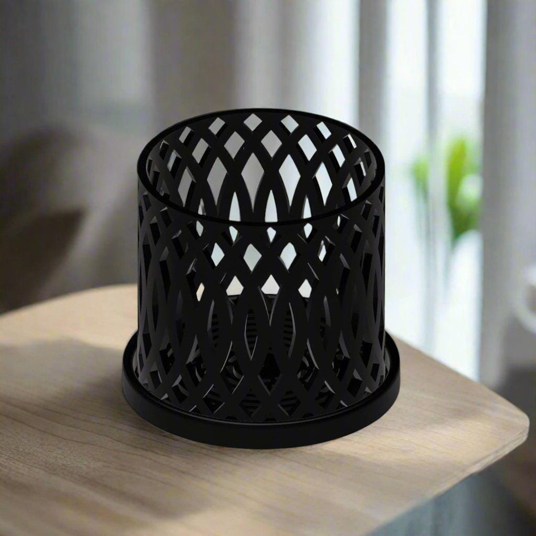 Orchid Pot, Unique Plant Pot With Drainage Holes and Saucer, 3D Printed ...