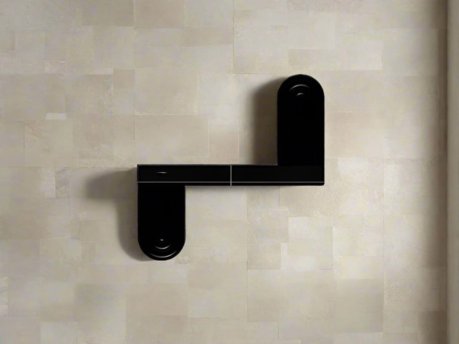 Arch Floating Wall Shelf, Unique Oval Home Decor, 3D Printed ...