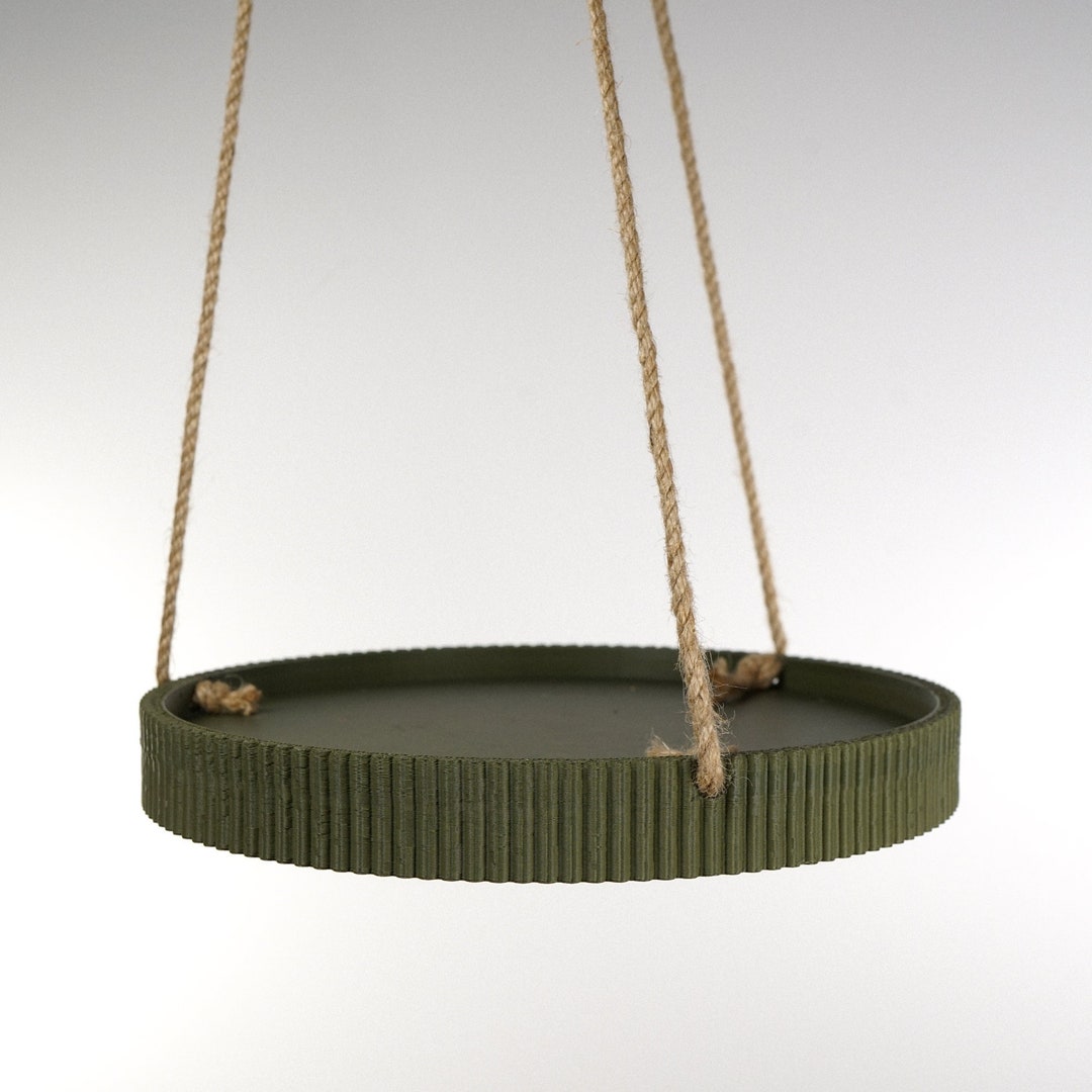 Mid Century Hanging Tray, 8” 10” Hanging Plant Holder for Outdoor Patio ...