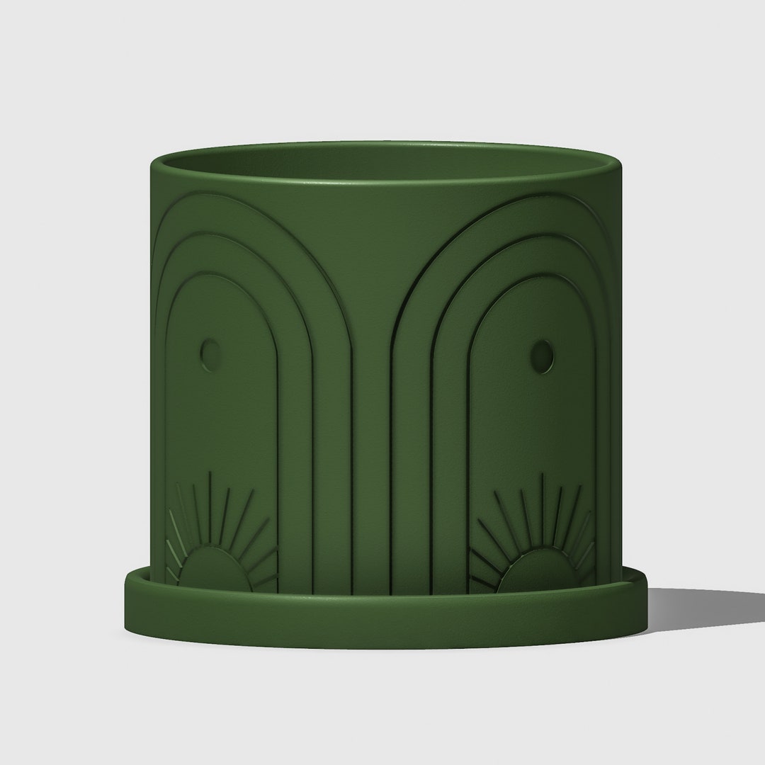 Indoor Cylinder Planter, 3D Printed Planter,4 Inch Planter With ...