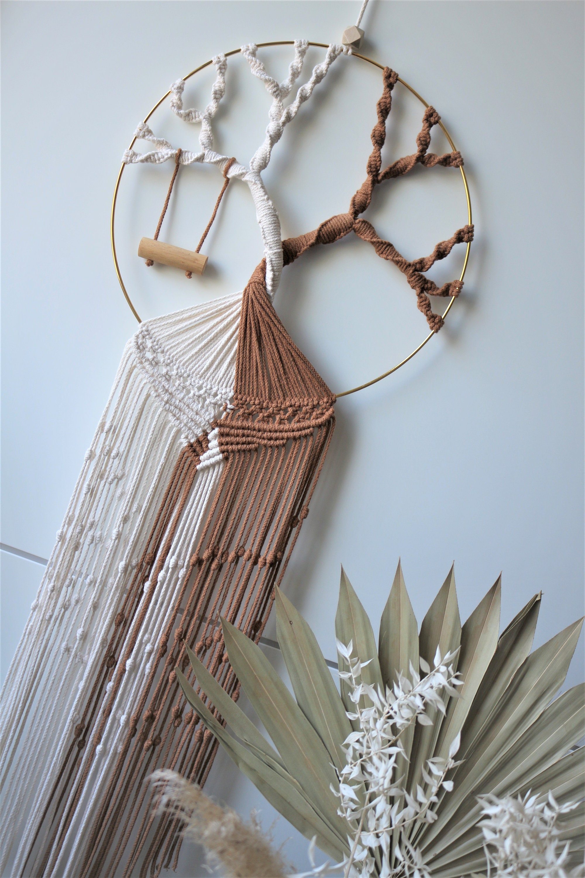 Traumfänger 25 cm Ring Makramee Boho Lebensbaum Groß Baum - Etsy.de