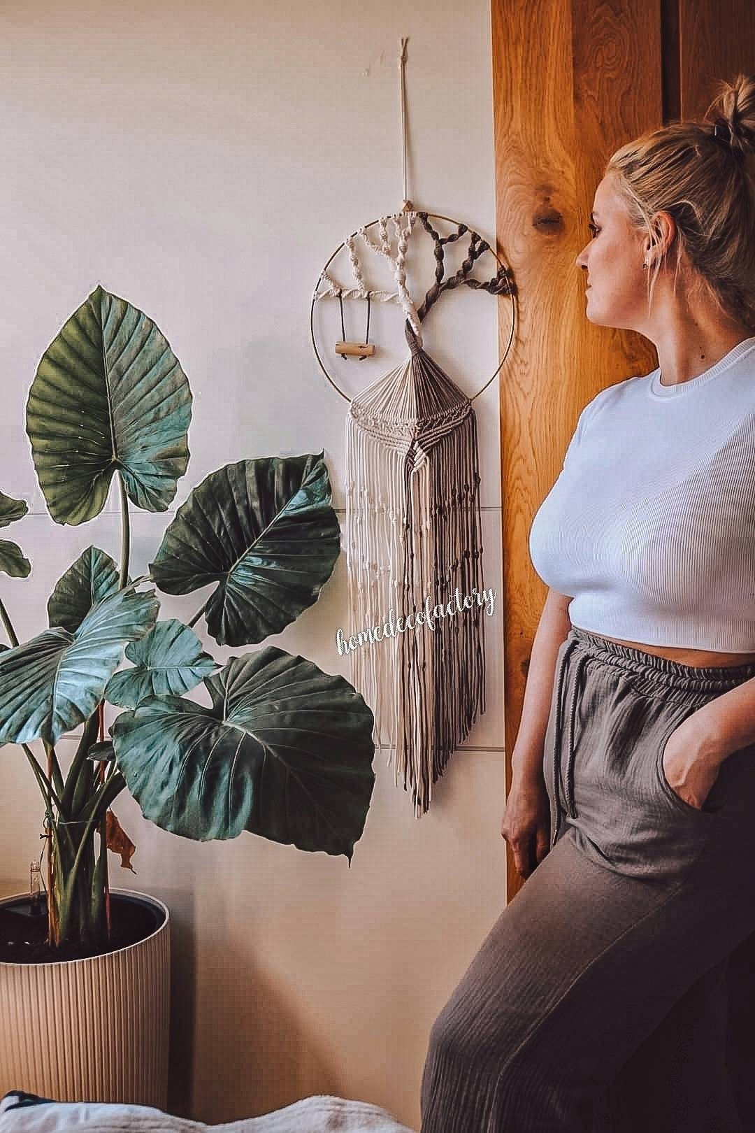 Traumfänger 25 cm Ring Makramee Boho Lebensbaum Groß Baum - Etsy.de