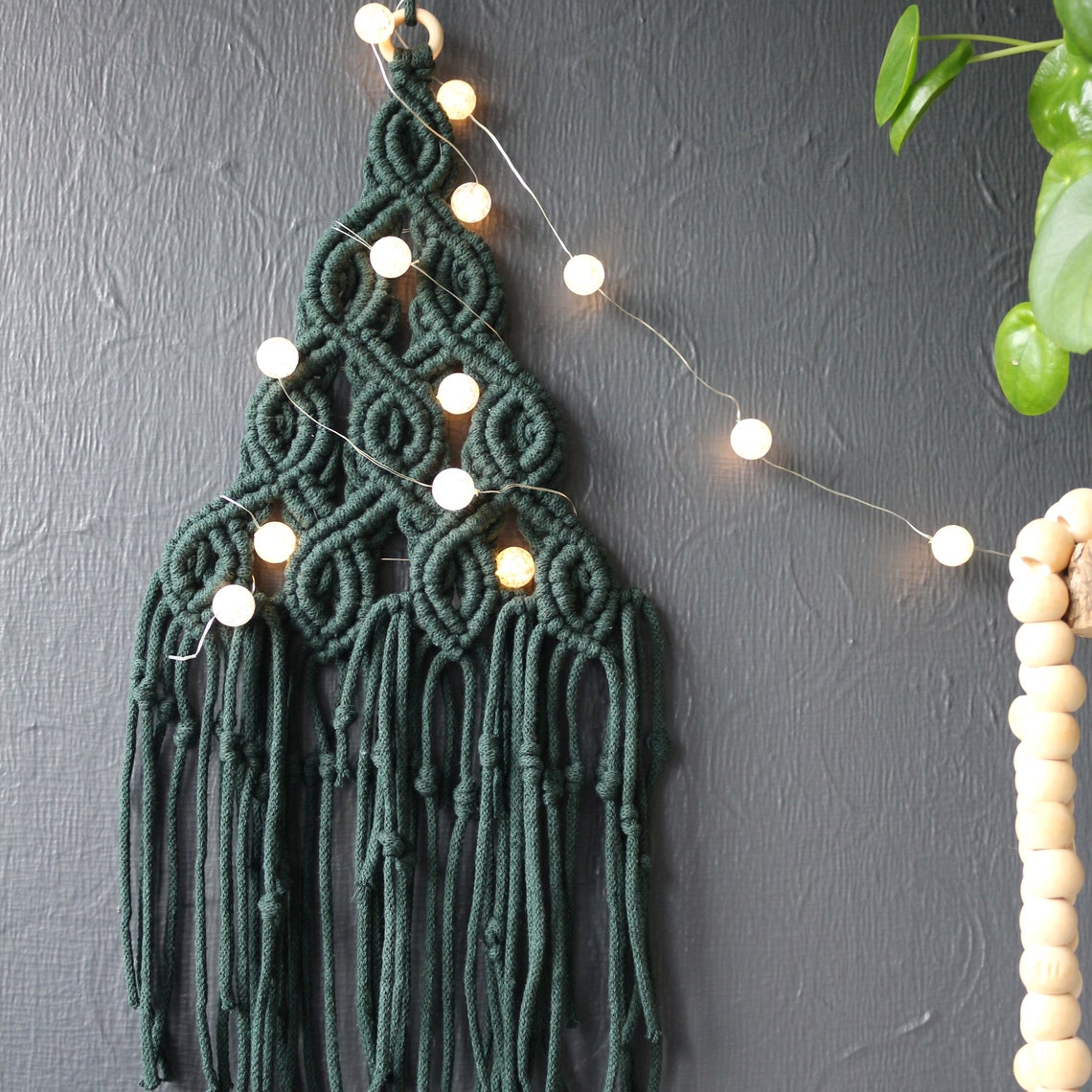 Makramee Tannenbaum Einzelstück Unikat Weihnachten - Etsy.de