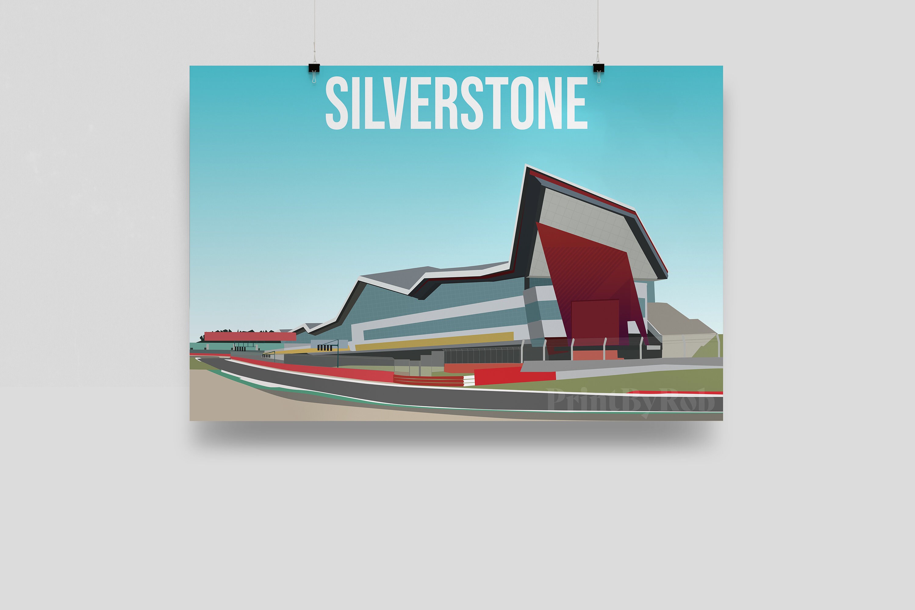 Silverstone Circuit Poster Formula One Print F1 Wall Art - Etsy