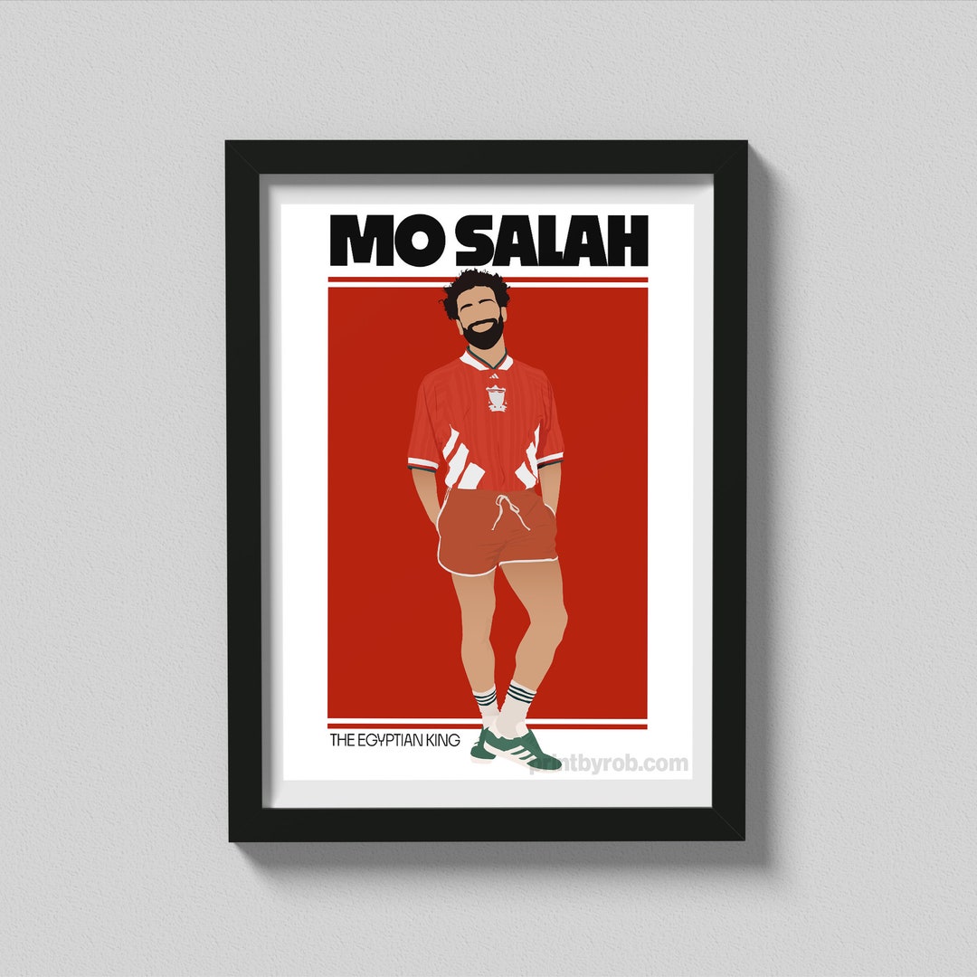 Mohamed Salah Poster Mo Salah Liverpool FC Wall Art Football Print - Etsy