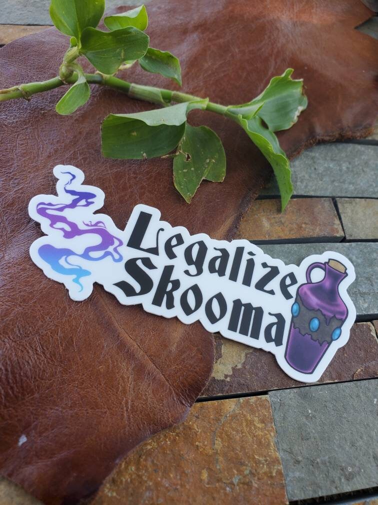 Legalize Skooma Skyrim Inspired Elder Scrolls Vinyl Sticker - Etsy