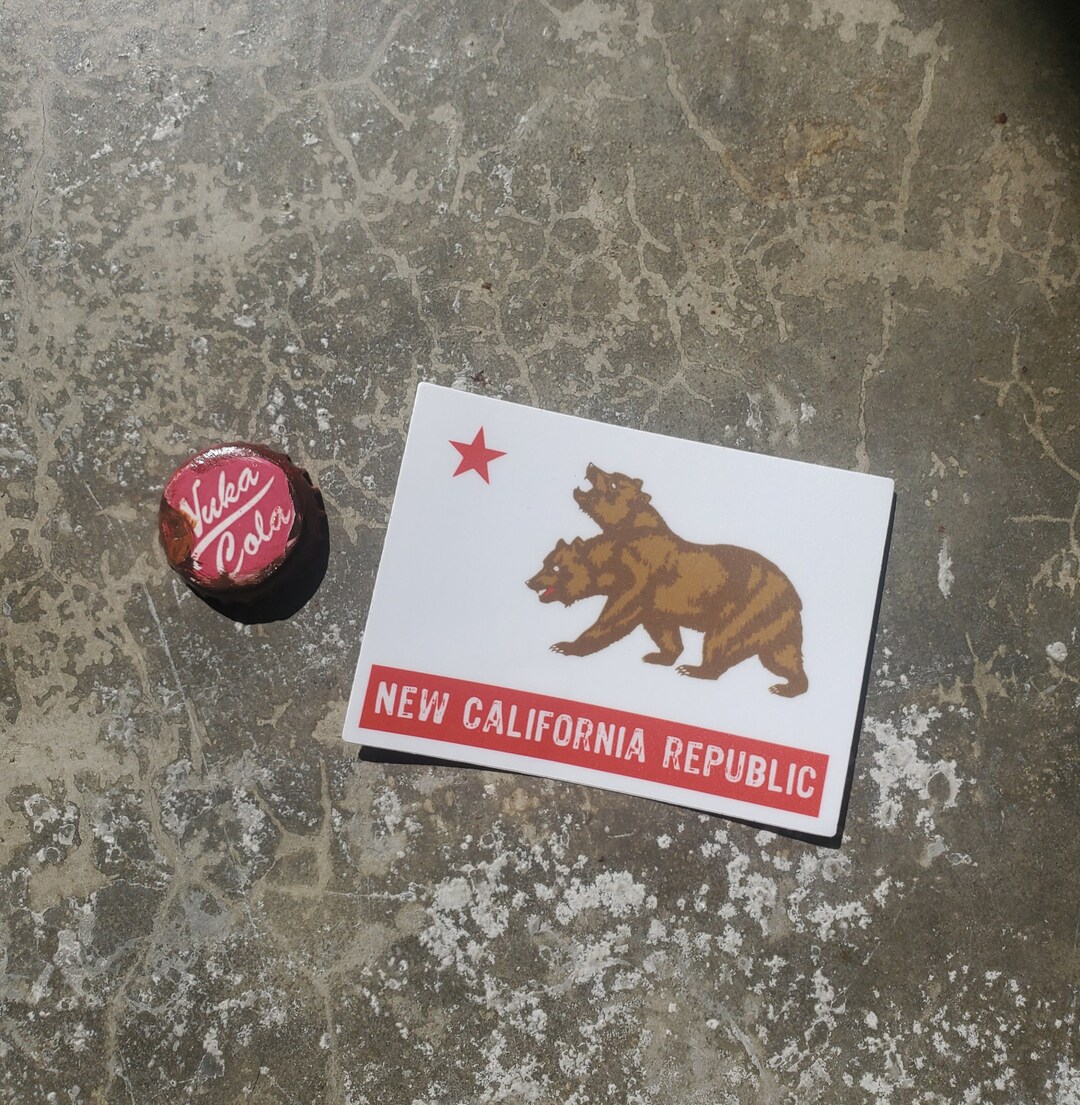 New California Republic Fallout Inspired Flag Icon Vault Tec Wasteland ...