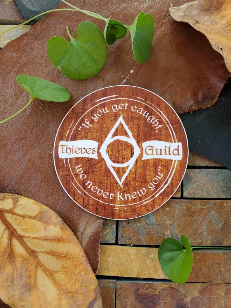 Thieves Guild Logo Skyrim Inspired Wooden Sign We Never Knew - Etsy