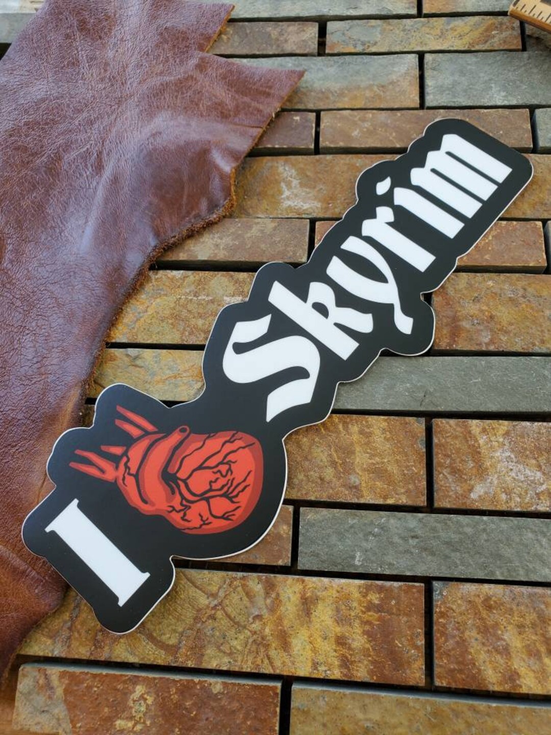 I Heart Skyrim Pegatina para el parachoques Elder Scrolls Inspirado a ...