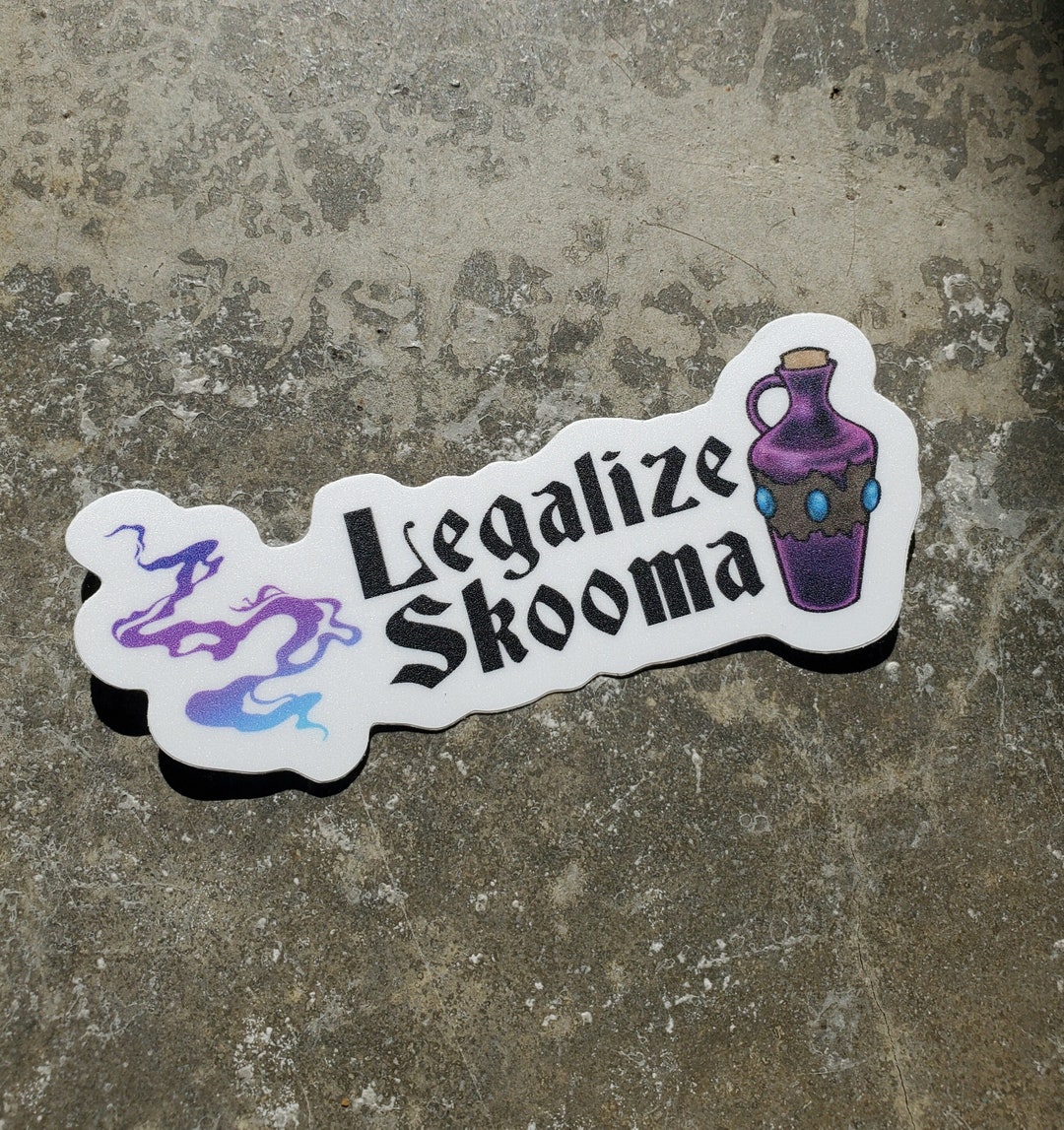 Legalize Skooma Khajiit's Love Skyrim Inspired Laptop Decal Elder ...