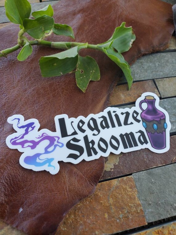 Legalize Skooma Skyrim Inspired Elder Scrolls Vinyl Sticker - Etsy