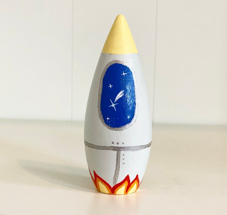 Space Play Set Wooden Space Toys Spaceman Peg Doll | Etsy UK