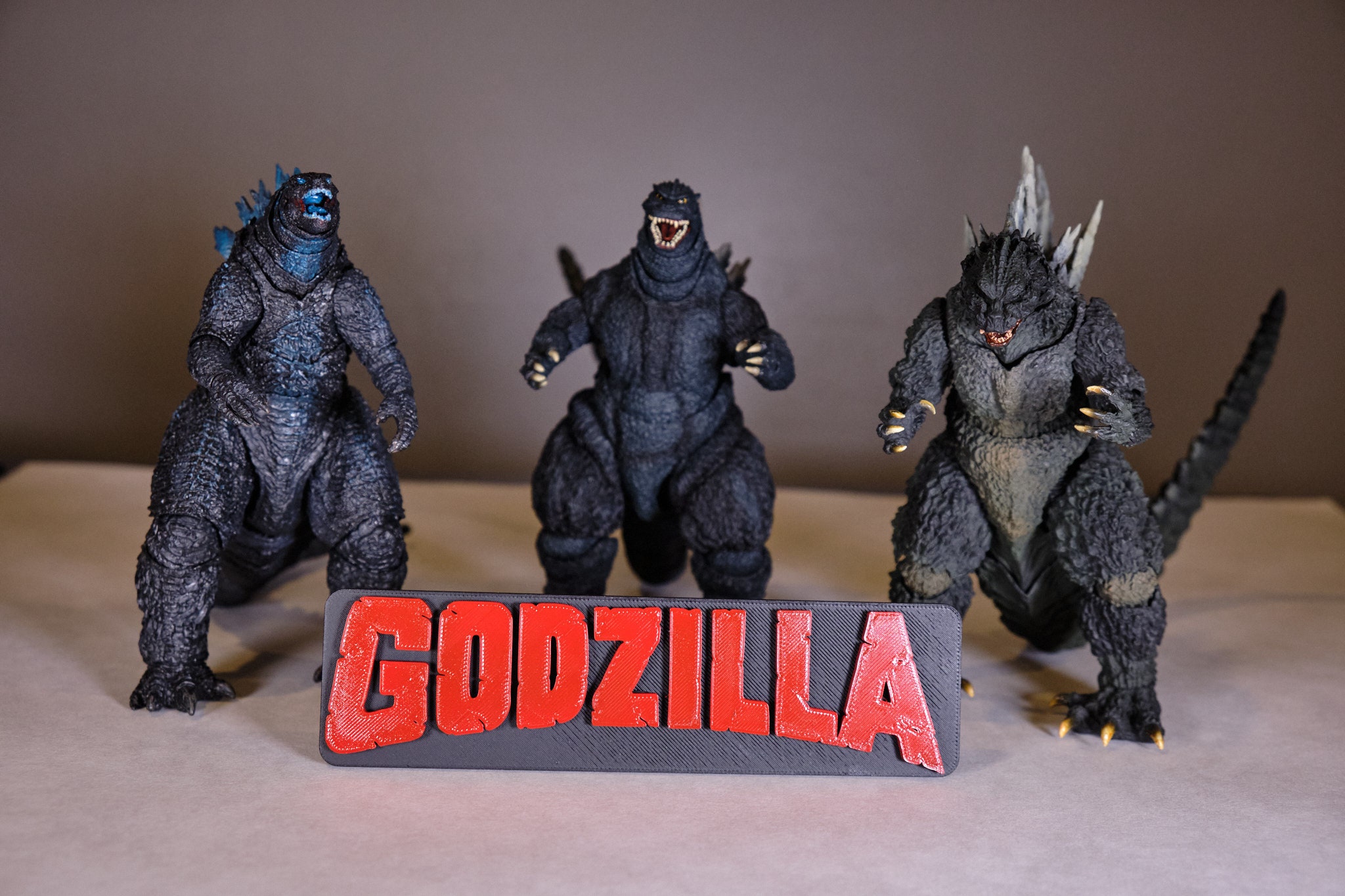 3D printed Godzilla logo plaque | Etsy
