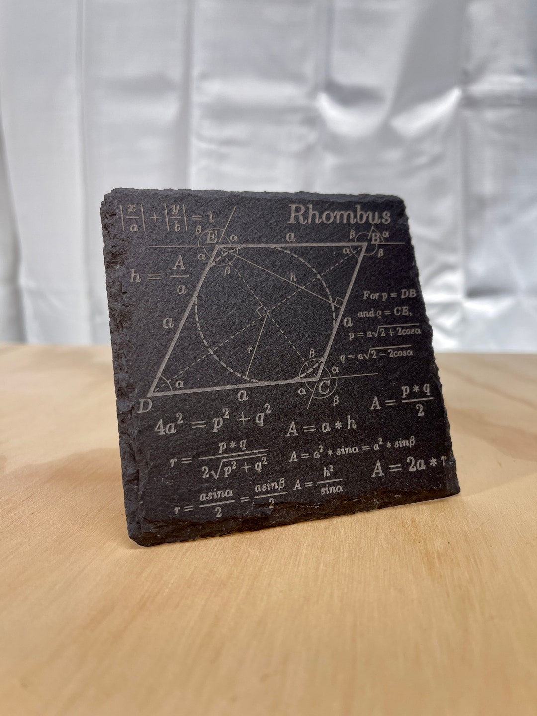 Funny Math Coaster, Algebra Teacher Gift, Mathematics Housewarming ...