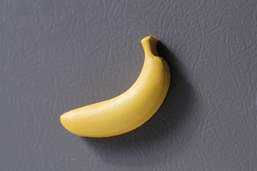 Banana Magnet, Wooden Fruit Magnet, Fruit Themed Wood Magnet, Magnet ...