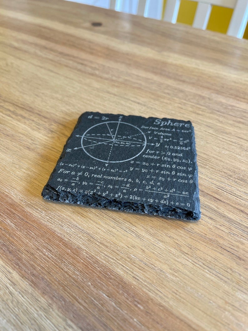 Funny Math Coaster, Algebra Teacher Gift, Mathematics Housewarming ...