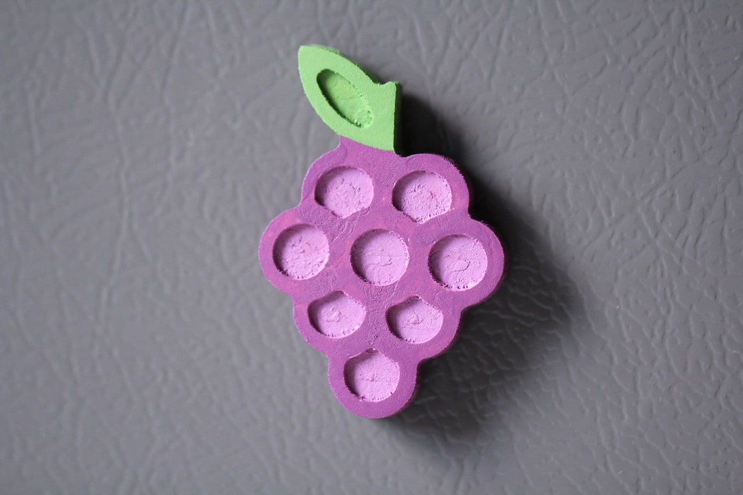 Grape Magnet, Fruit Magnet, Vegan Magnet, Gift for Vegan, Gift for ...