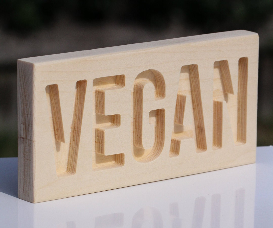Vegan Sign, Small Wooden Sign, Vegan Decor, Plant-based Sign, Vegan ...