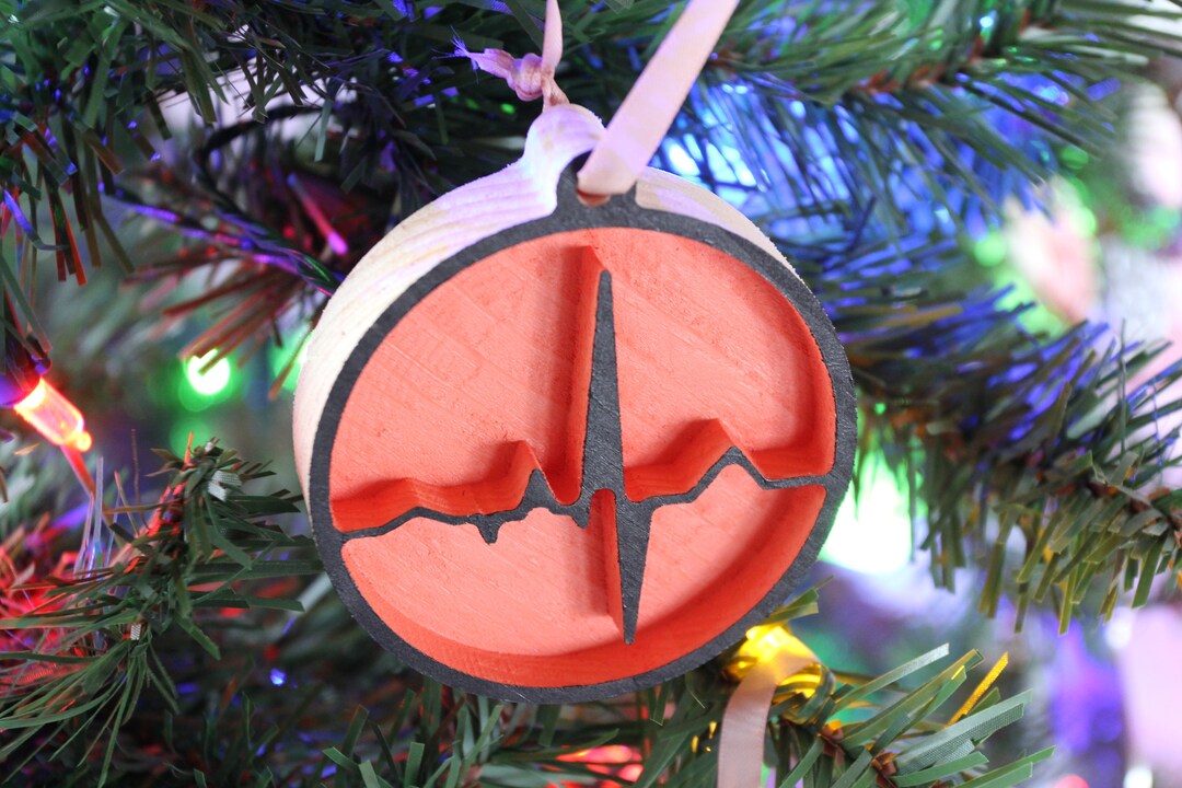 EKG Ornament, Health Ornament, Heart Health, Gift for Heart Survivor ...