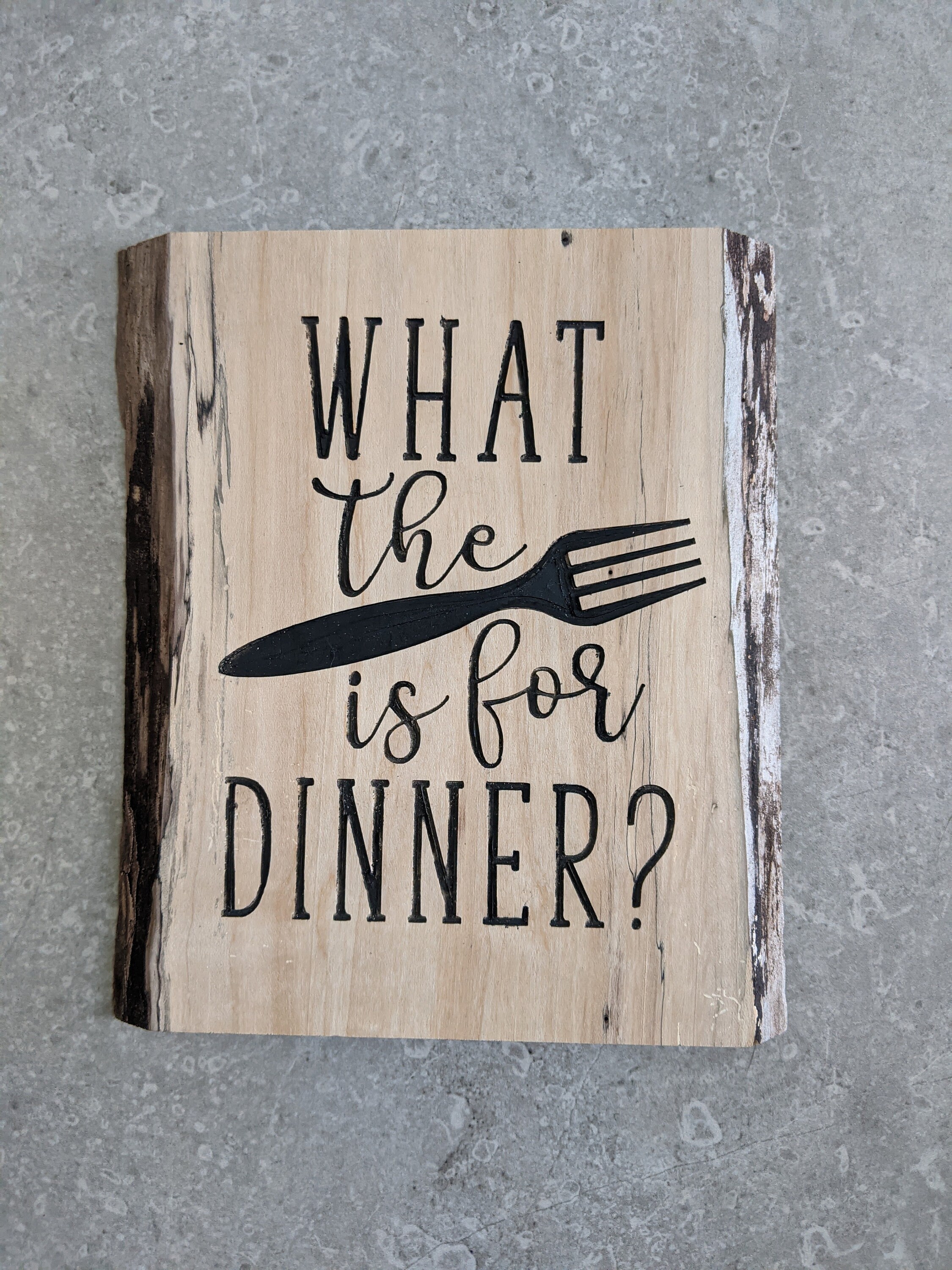 What the Fork is for Dinner Sign Funny Kitchen Sign Funny Sign Kitchen ...