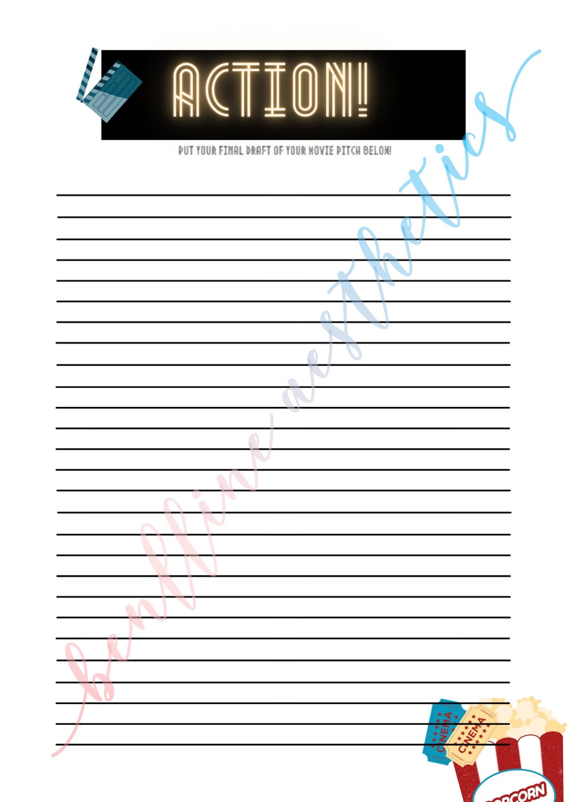 Let's Make a Movie! Activity - Etsy