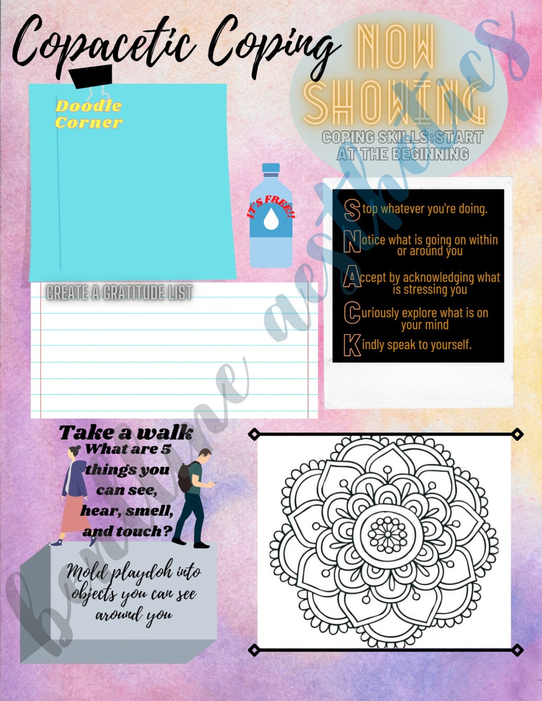 Copacetic Coping Printable - Etsy