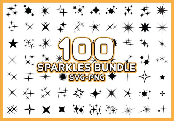 100 Sparkle SVG Bundle sparkle svg sparkle svg design | Etsy