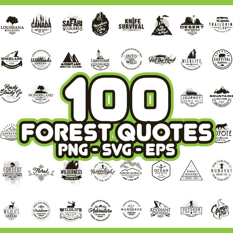 Forest Svg - Etsy