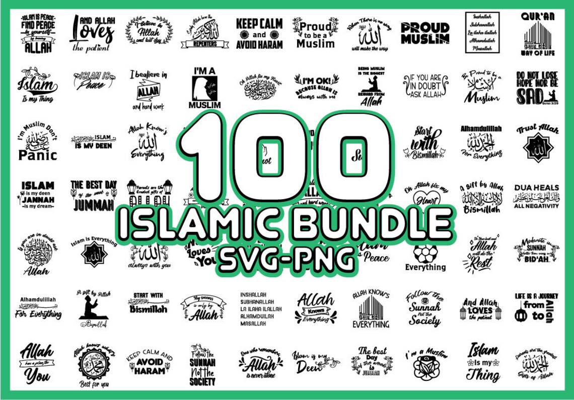 100 Islamic SVG Bundle, Islamic Svg, Islamic Svg Bundle, Islamic Svg ...